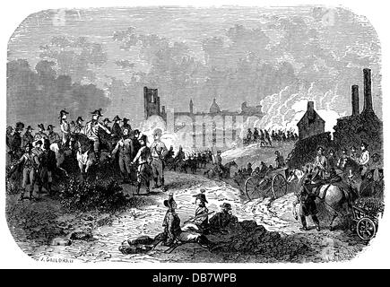Siege of Valenciennes in 1793. War of the First Coalition. Nord 1817 ...