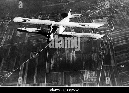 German WWI Albatross biplane aircraft on display at the Fantasy of ...
