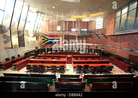 The Constitutional Court in Johannesburg, South Africa, with its name ...