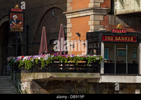 The Banker Riverside Pub in London Stock Photo - Alamy