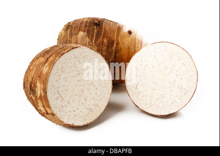 taro on white background Stock Photo - Alamy