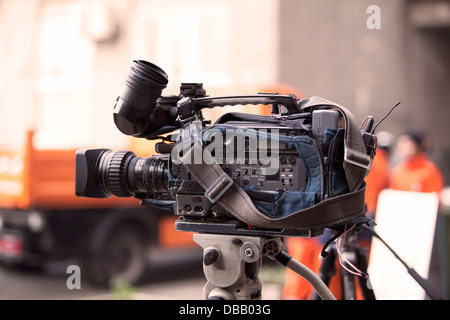video camera for news TV broadcasting Stock Photo - Alamy