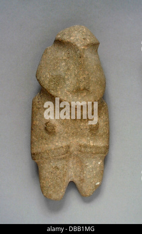 This sculpture depicts a standing female figure, highlighting the ...