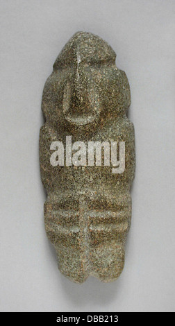 This standing male figure represents an ancient sculpture, showcasing ...