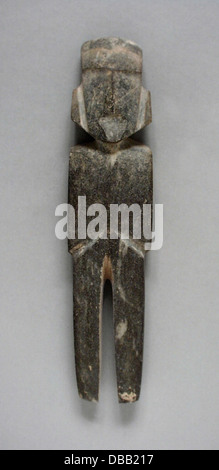 This sculpture depicts a male figure in motion, showcasing dynamic ...