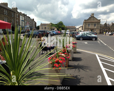 Leyburn town village market place shops stores Wensleydale North ...