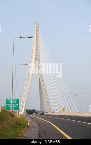 The River Suir and Bridge, a cable-stayed bridge built as an element of ...