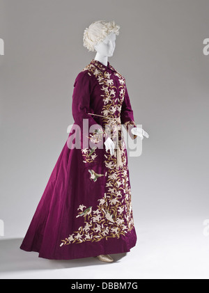 This historical dressing gown reflects period fashion, textile ...
