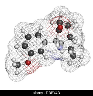 Methoxetamine (MXE) recreational designer drug, chemical structure ...