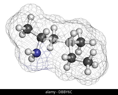Methylhexanamine (1,3-dimethylamylamine, DMAA) stimulant drug, chemical ...