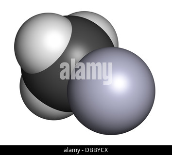 Methylmercury cation environmental pollutant, chemical structure Stock ...