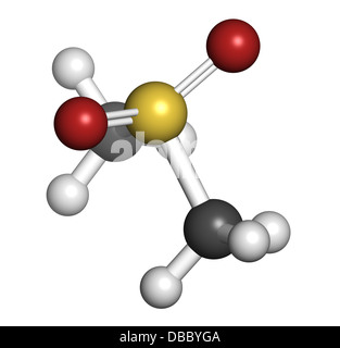 Methylsulfonylmethane (MSM) dietary supplement molecule, chemical ...