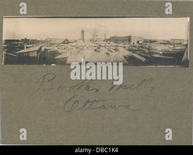 A photograph of Booths Mills in Ottawa, Canada, capturing the early ...