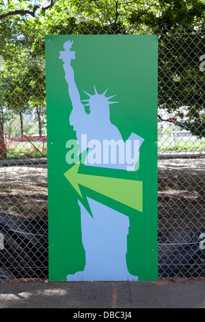 Battery Park Sign, NYC Stock Photo - Alamy