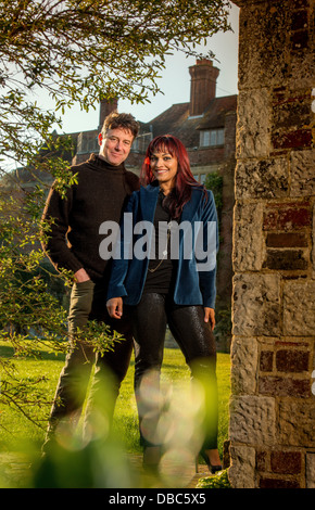 Gus Christie and Danielle de Niese of Glyndebourne, near Lewes, East ...