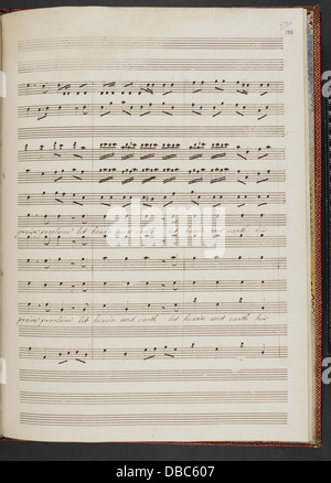 A manuscript of George Frederick Handel's oratorio 'Esther,' preserved ...