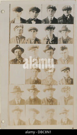 This image shows a page from the Criminal Identification Book used by ...