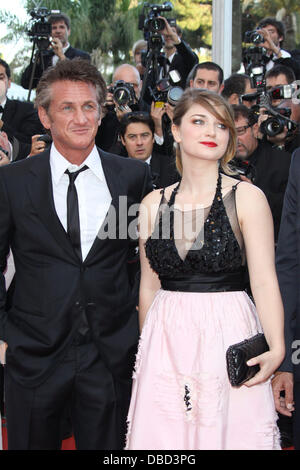Sean Penn and Eve Hewson at the premiere of "This Must Be the Place ...