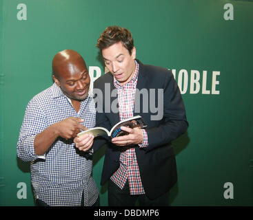 James Poyser of The Roots and Jimmy Fallon at a book signing for his ...