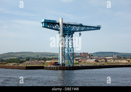 Titan crane on the River Clyde in Clydebank, Scotland Stock Photo - Alamy