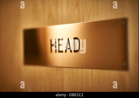 School Headmaster Sign Stock Photo - Alamy