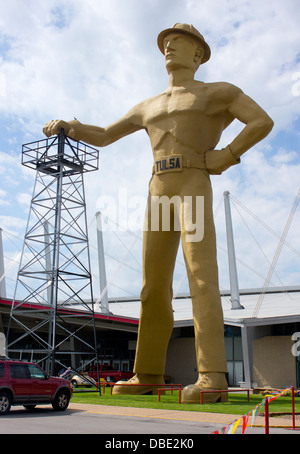 Tulsa, Oklahoma: The Golden Driller, symbol of Tulsa's early prominence ...