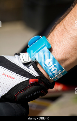 An Activity Monitor being worn on the wrist of person carrying out an ...