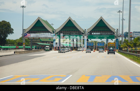 Motorway toll booths Malaysia Stock Photo - Alamy