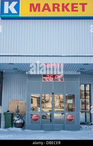 Supermarket in Hetta, Enontekio, Finland Stock Photo - Alamy