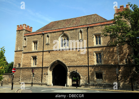 Ely, Cambridgeshire, The Porta, medieval abbey gate, England, UK Stock ...