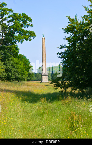 The Obelisk, 1839, Stourhead, Wiltshire, photographed from the public ...