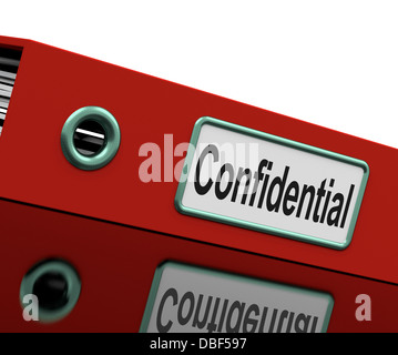 Confidential File Shows Secret Document Stock Photo - Alamy