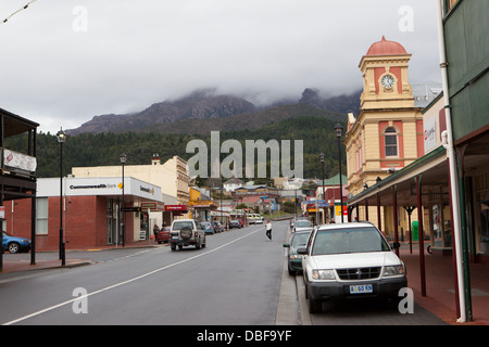 Main Street of Queenstown, Tasmania, Australia Stock Photo - Alamy