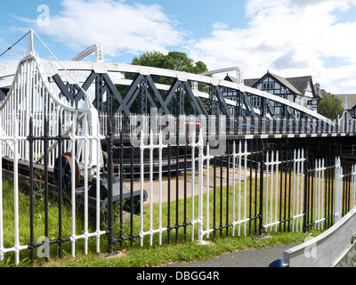 The Town Bridge over the River Weaver at Northwich Cheshire Stock Photo ...