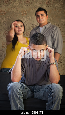 Child Plugging Ears Stock Photo - Alamy