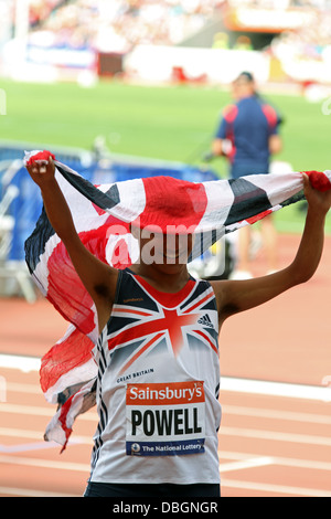 Kyle POWELL GB in the 100m Men T46 Final at the Anniversary games in ...