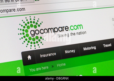 Gocompare.com logo and website Stock Photo - Alamy