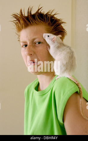 boy make faces, teenager fun portrait closeup Stock Photo - Alamy