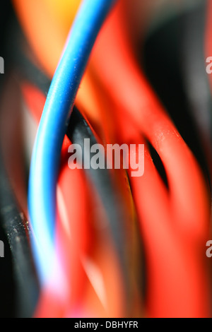 colored wire abstract macro close up Stock Photo - Alamy