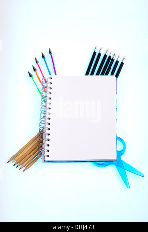 A Note with Back to School on it, on a White background Stock Photo - Alamy