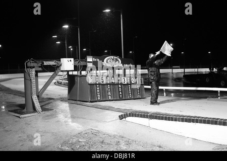 Greyhound racing start line at Great Yarmouth dog track Stock Photo - Alamy