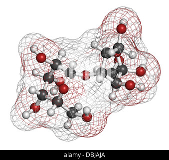 Lactulose chronic constipation drug (laxative), chemical structure ...