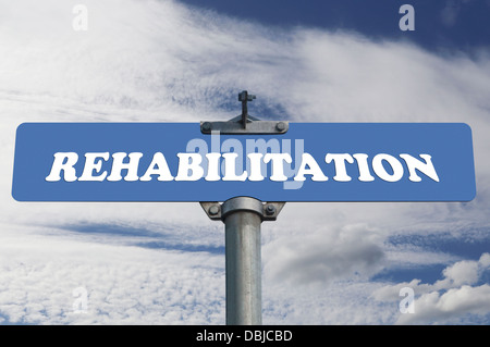 Highway Sign - Rehabilitation Stock Photo - Alamy