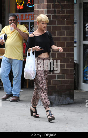 Swedish singer, Robyn aka Robin Carlsson out and about in Manhattan ...