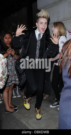 Jedward meet and greet fans outside The May Fair Hotel London, England ...