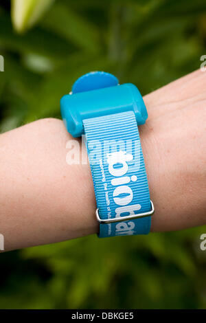 An Activity Monitor being worn on the wrist of person carrying out an ...