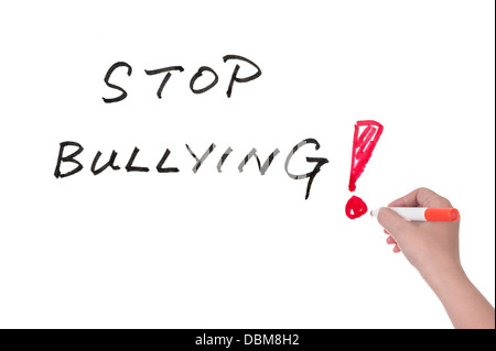 Word writing text Stop Bullying. Business photo showcasing Fight and ...