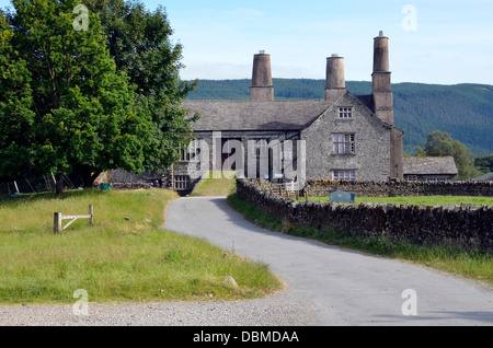 Coniston Hall, a former house built if rubble and slate on the west ...
