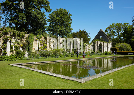Remains of the Tithe Barn, in the grounds of Sudeley Castle near Stock ...