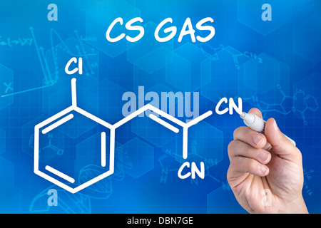 CS gas molecule Stock Photo - Alamy